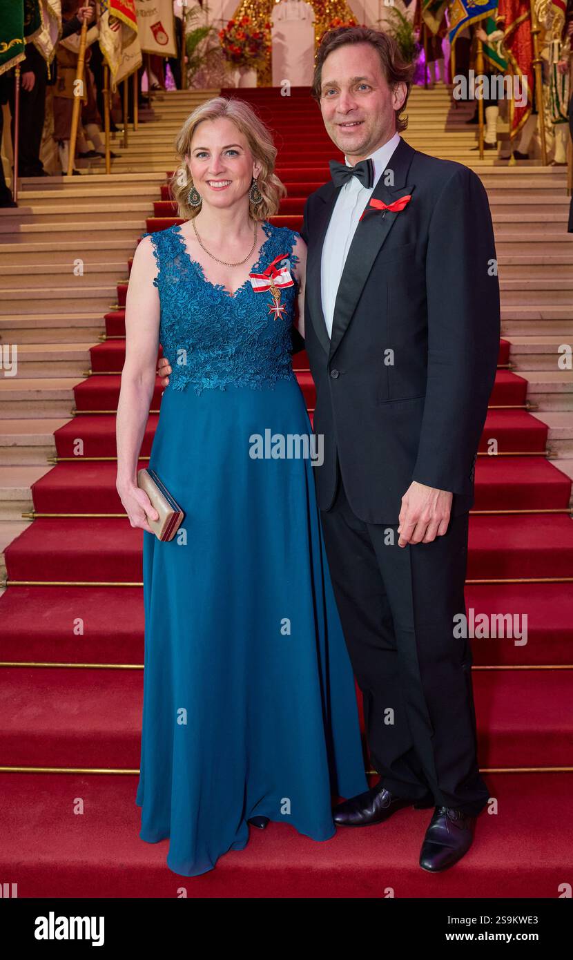 Vienna, Austria. 24th Jan, 2025. Ball of the Viennese economy at the ...