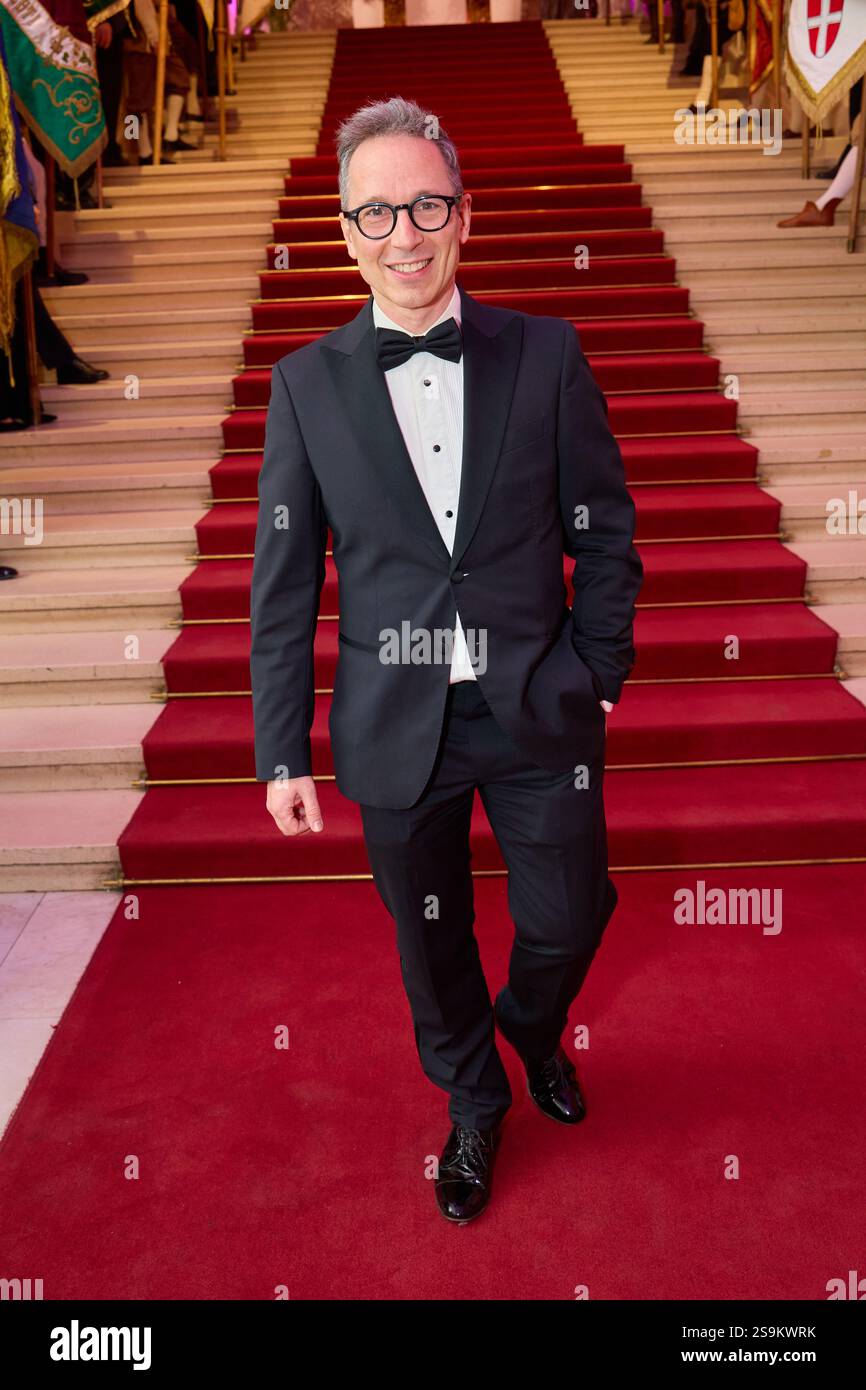 Vienna, Austria. 24th Jan, 2025. Ball of the Viennese economy at the Hofburg in Vienna, Austria ...