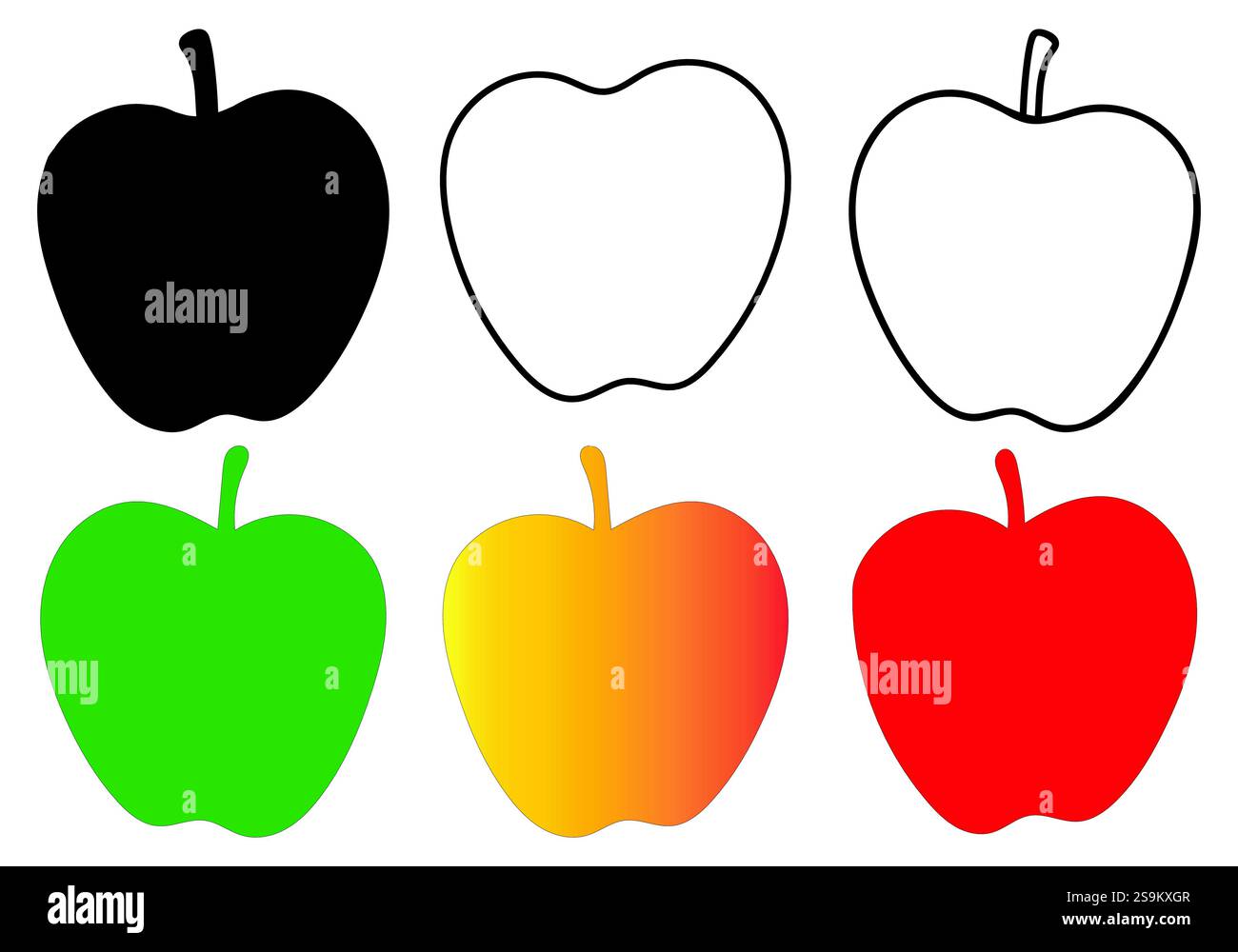 Juicy ripe green black Stock Vector Images - Alamy