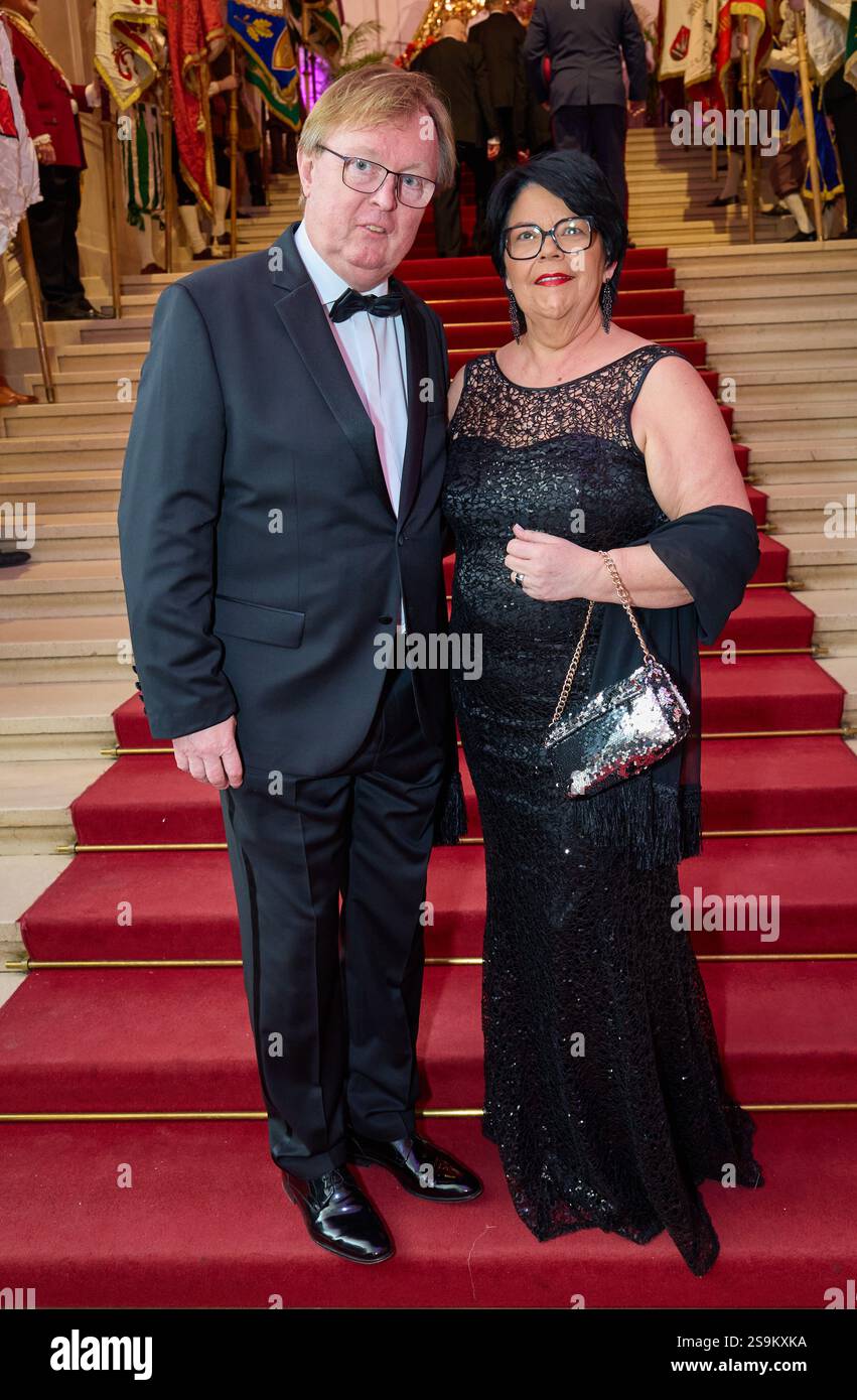 Vienna, Austria. 24th Jan, 2025. Ball of the Viennese economy at the ...