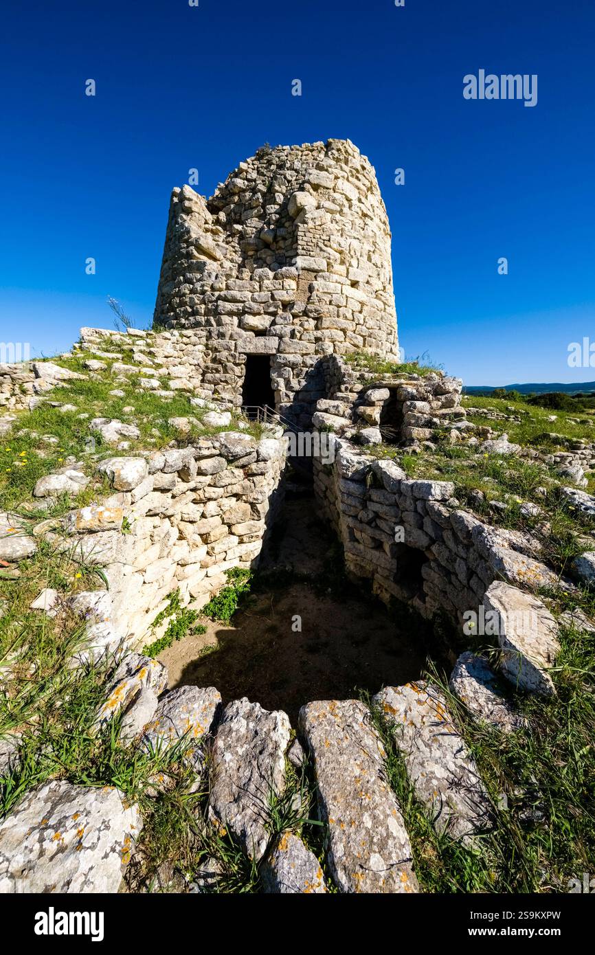 Ruins of the central building of the Nuraghe Is Paras, remains of ...