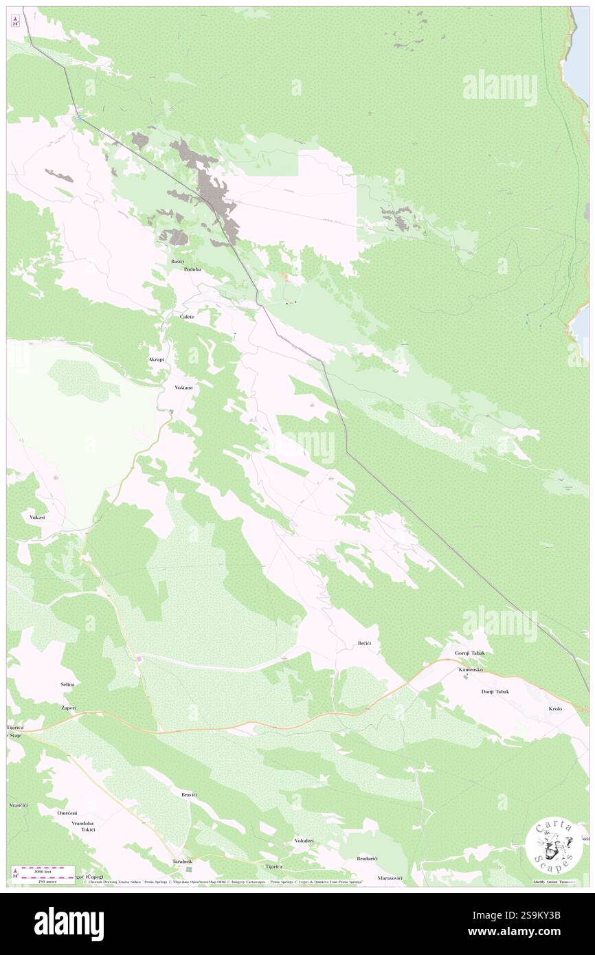 Zabljak map hi-res stock photography and images - Alamy