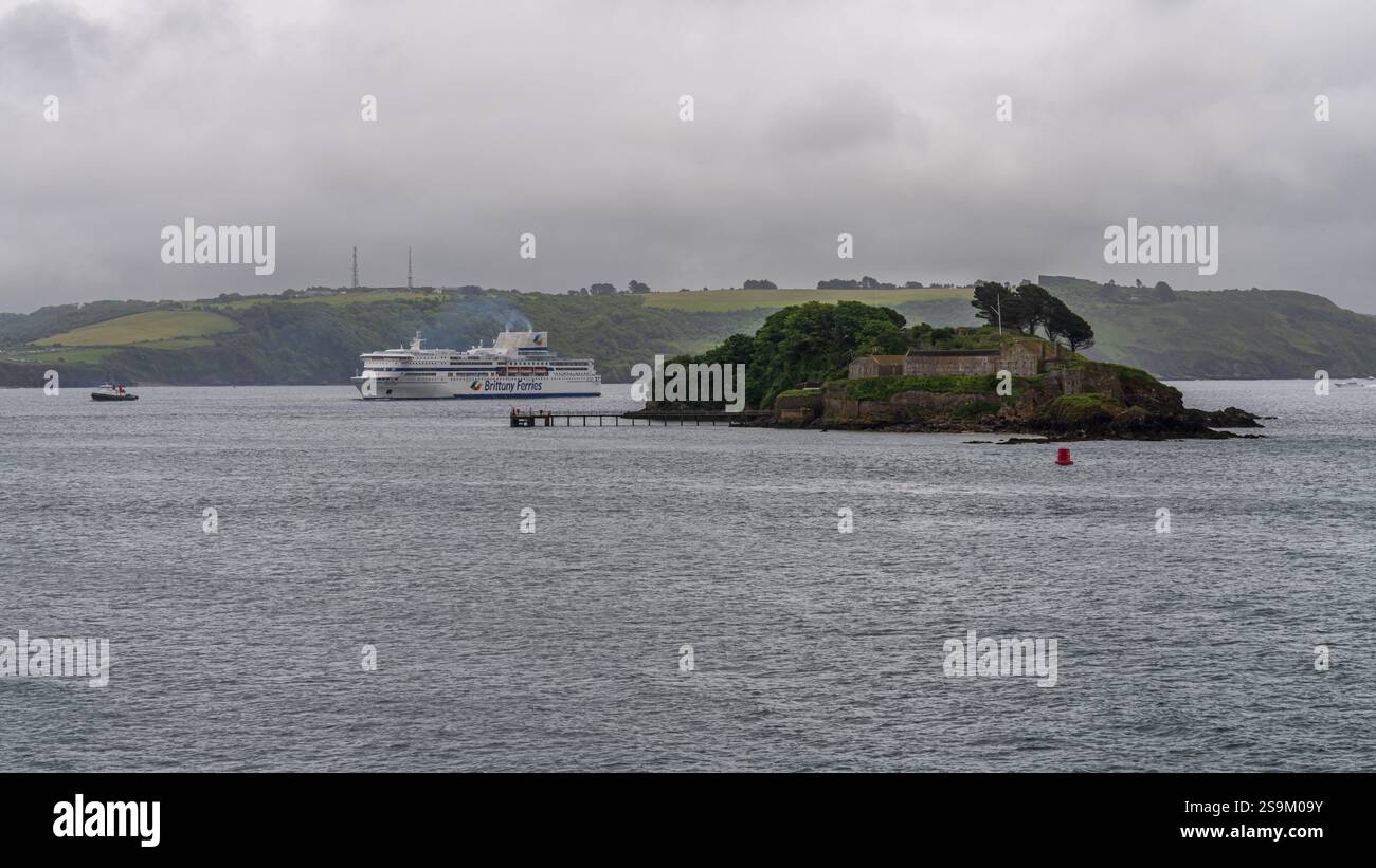 Plymouth, Devon, England, UK - May 25, 2022: Brittany Ferries Pont-Aven ...