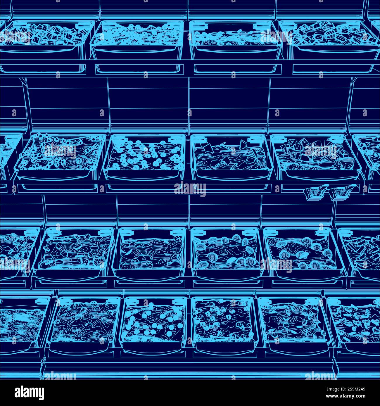 Bright grocery store Stock Vector Images - Alamy