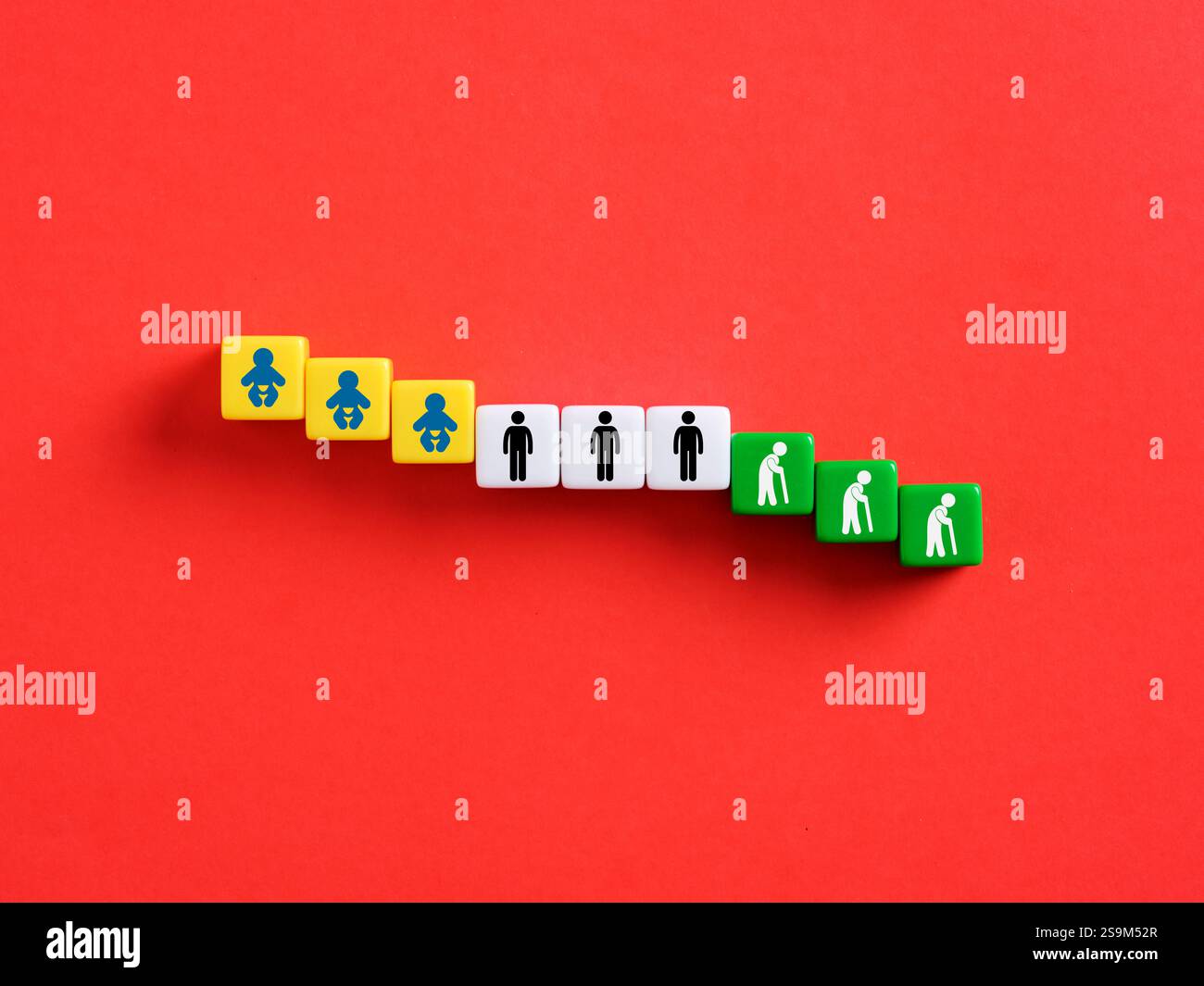 Human aging process stages hi-res stock photography and images - Alamy