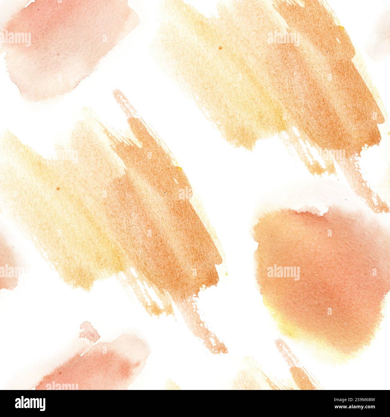 Seamless abstract watercolor pattern with warm beige and terracotta ...