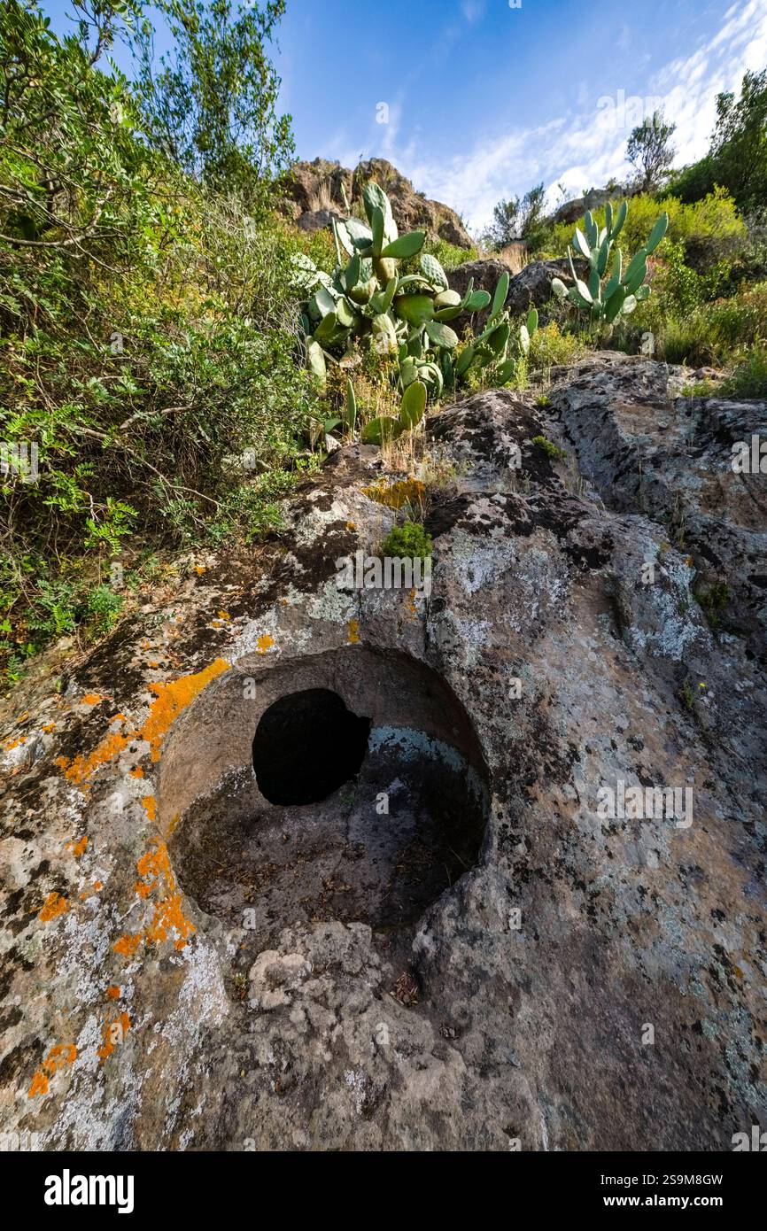 Tomb 1, part of the archaeological site Necropolis of Montessu, an ...