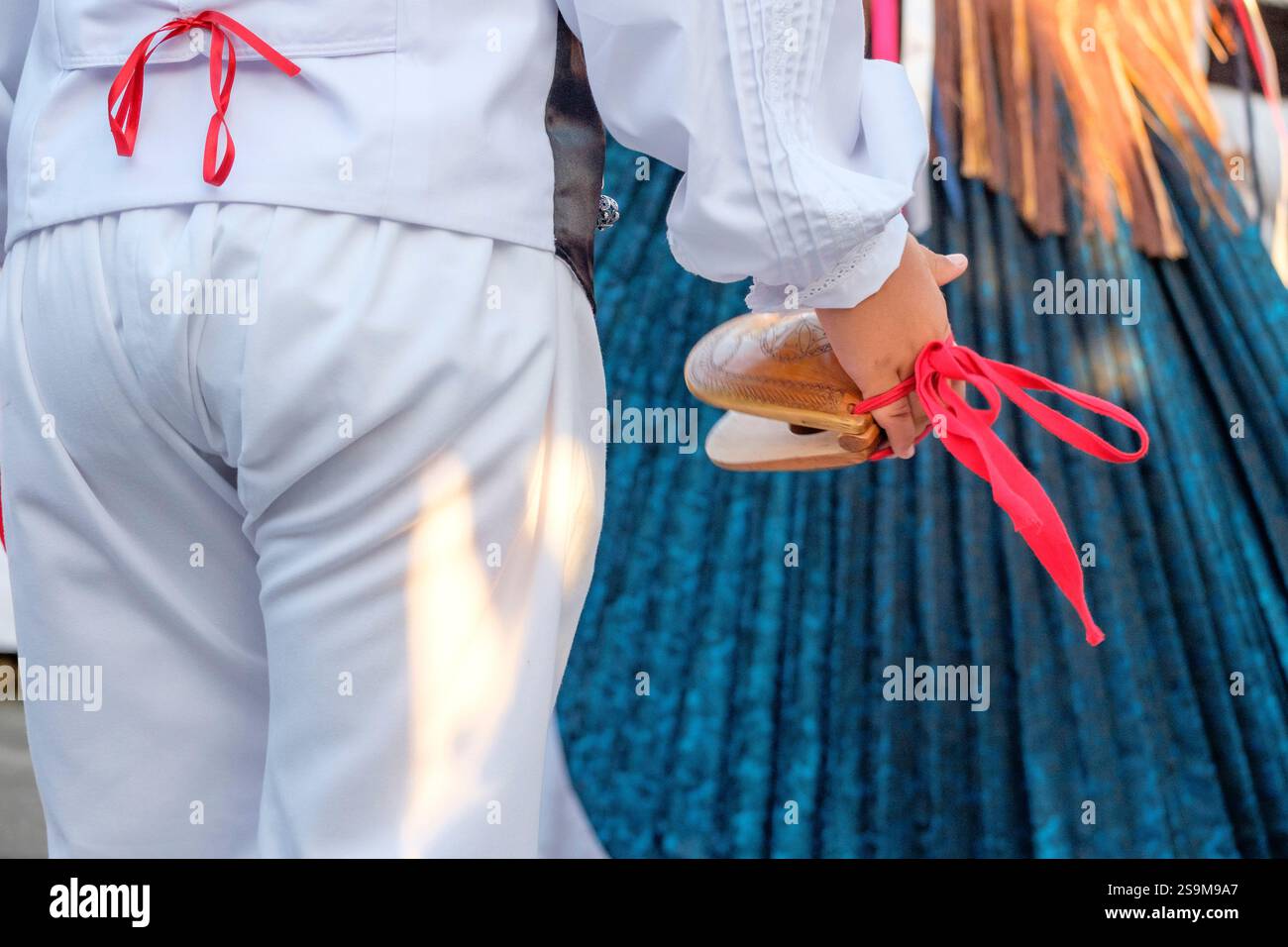 musical castanets sounding, Traditional country dance "ball pagès ...
