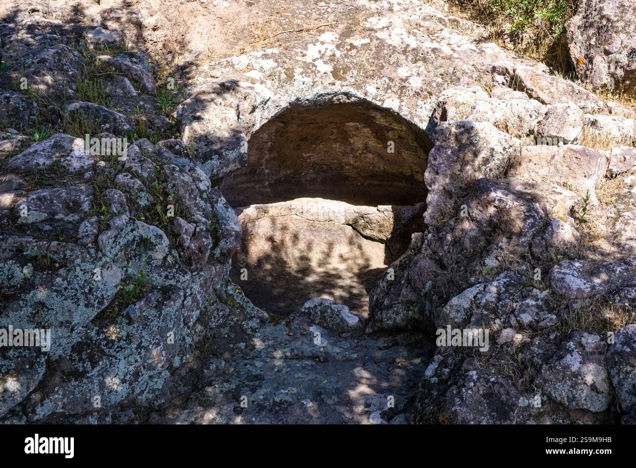 Tomb 30, part of the archaeological site Necropolis of Montessu, an ...