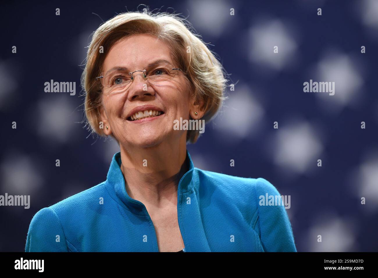 Elizabeth Warren during Warren's campaign event at Kings Theater in ...