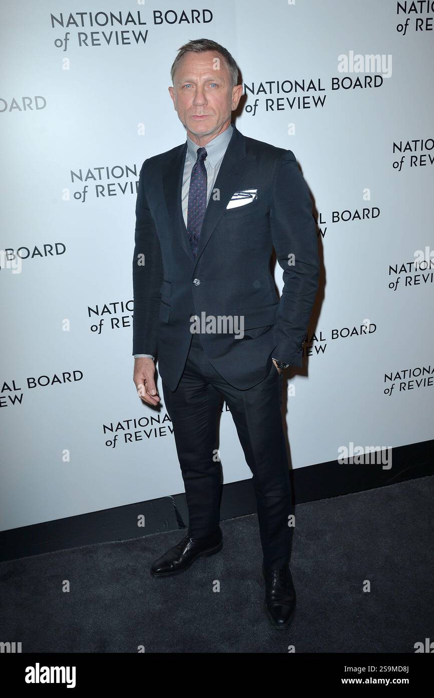 Daniel Craig attending National Board of Review Award gala at Cipriani ...