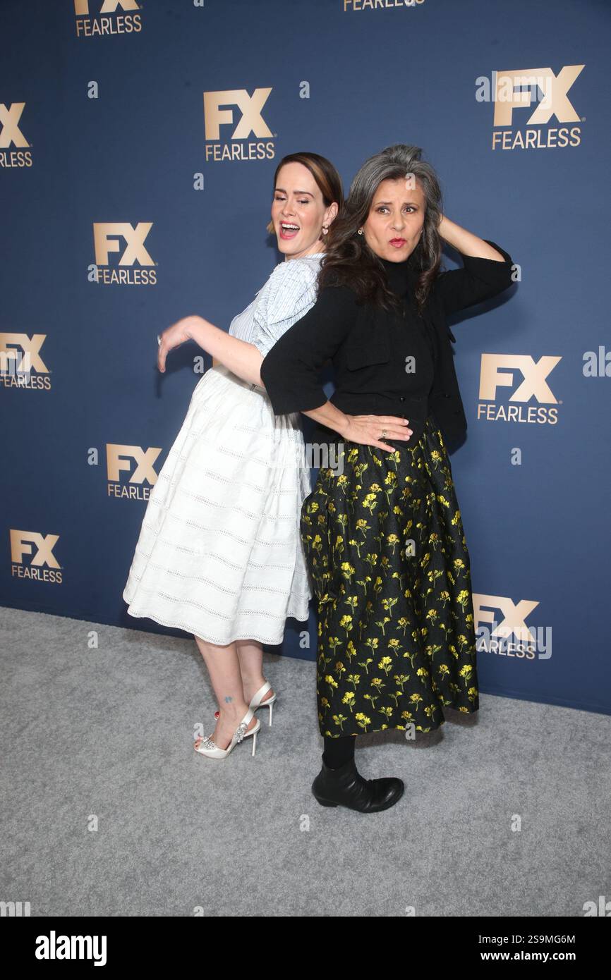 Sarah Paulson and Tracey Ullman at the FX Networks TCA Winter Press ...