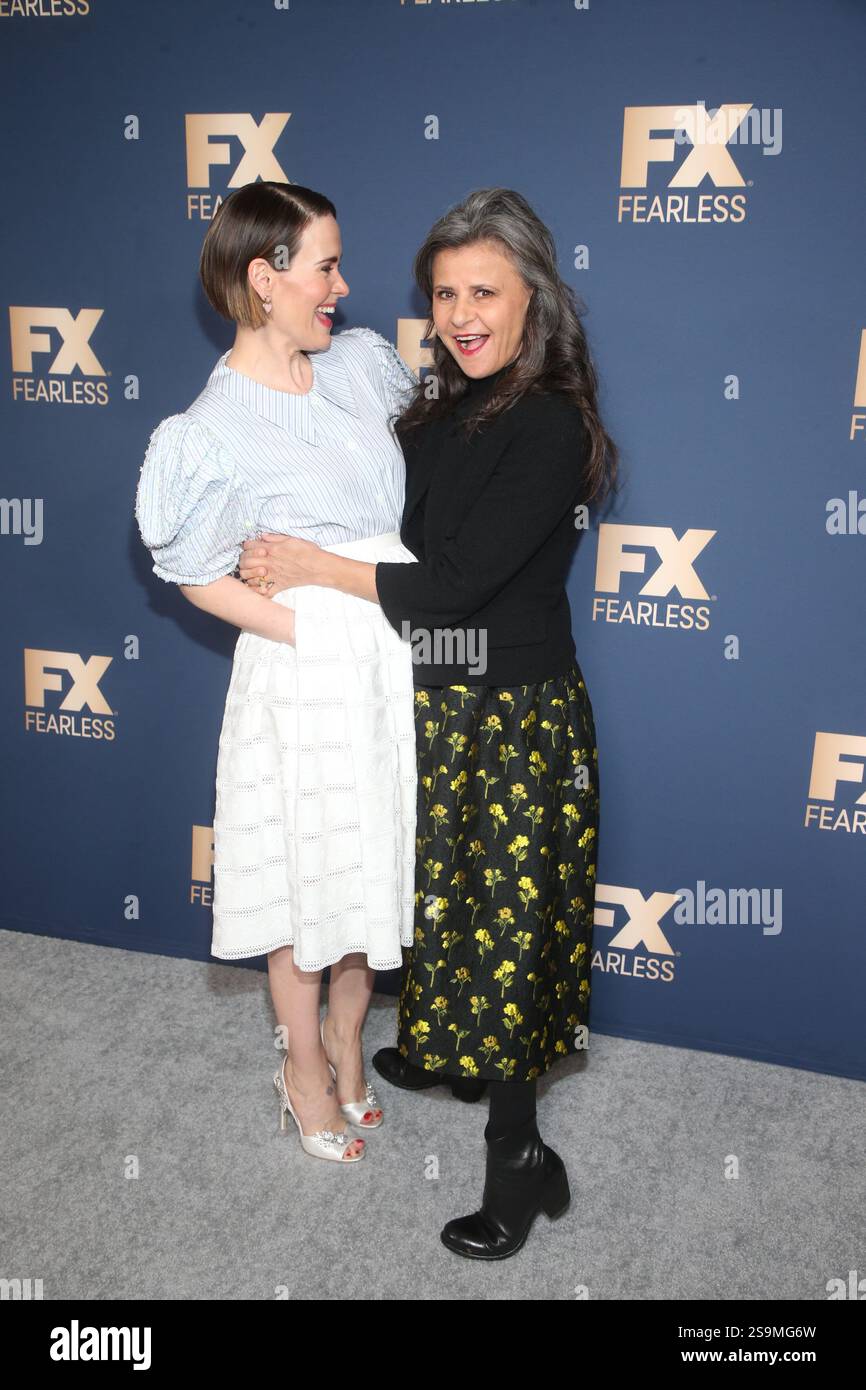 Sarah Paulson and Tracey Ullman at the FX Networks TCA Winter Press ...