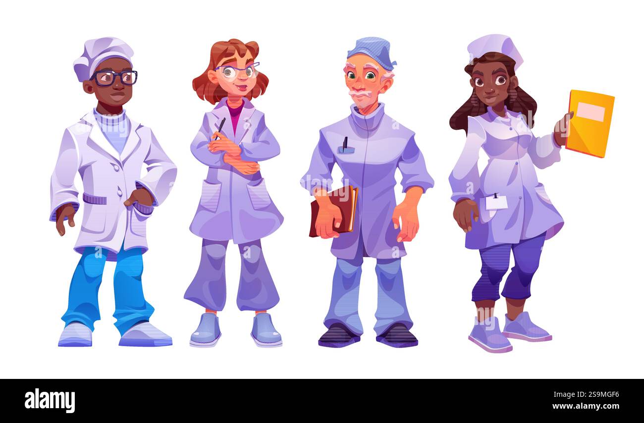 Diverse female doctor senior Stock Vector Images - Alamy