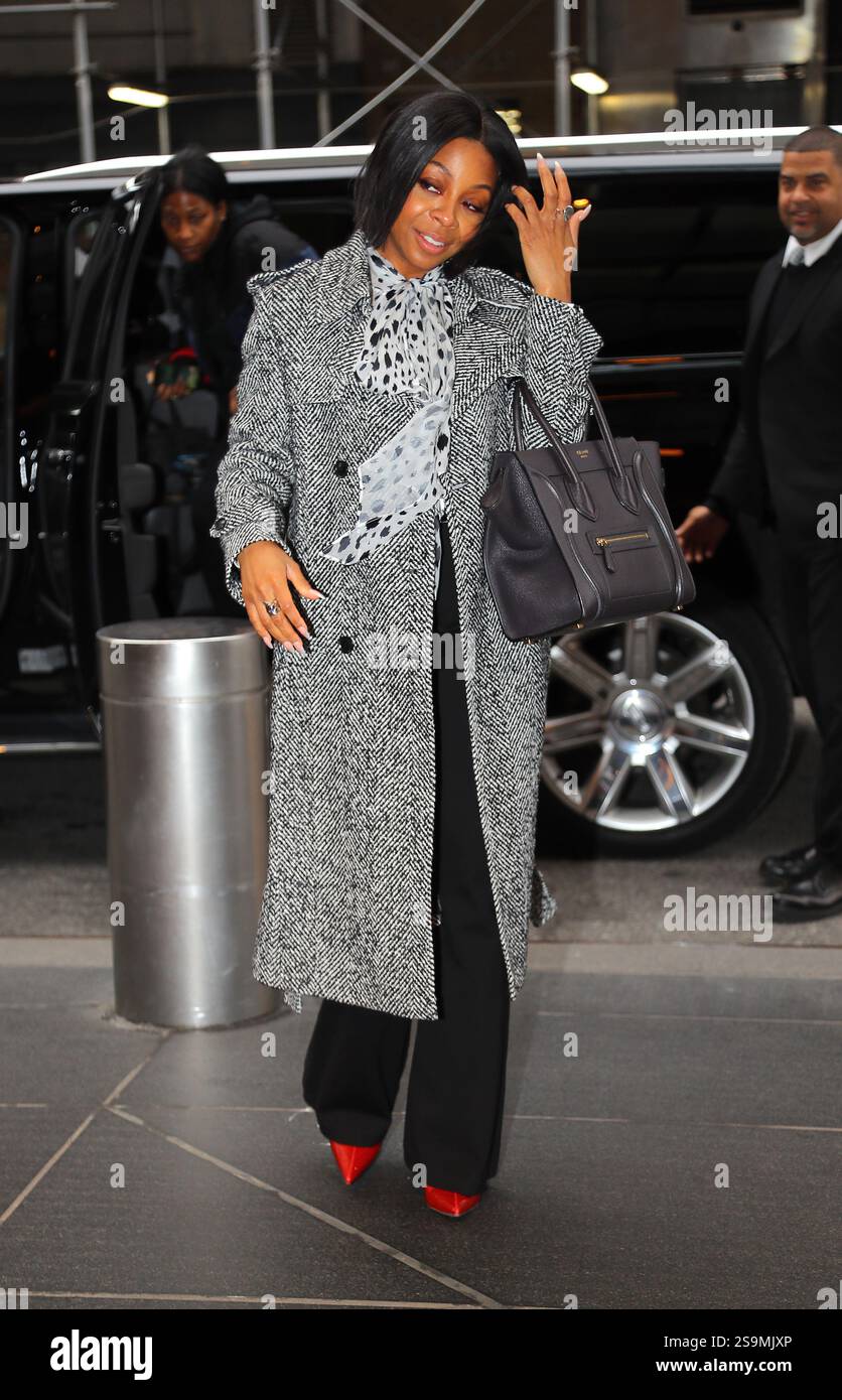 Actress Bresha Webb arriving at a midtown hotel on January 14 2020 in ...