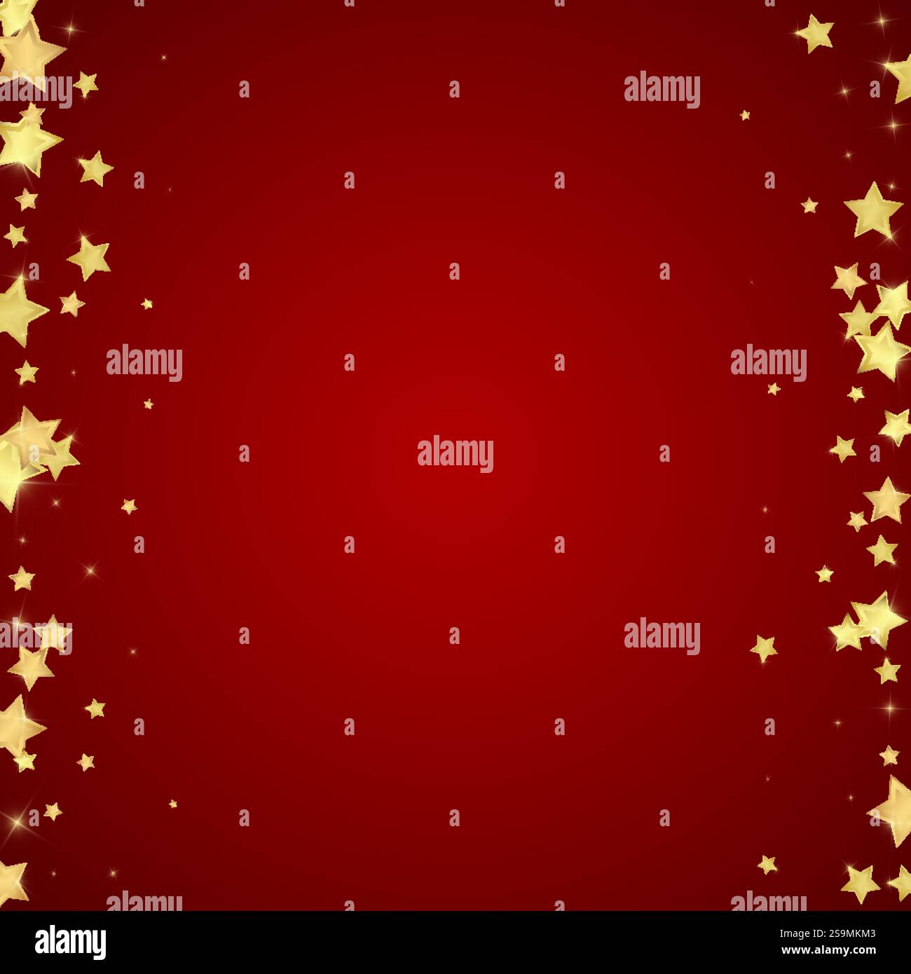 Magic stars vector overlay. Gold stars scattered around randomly ...
