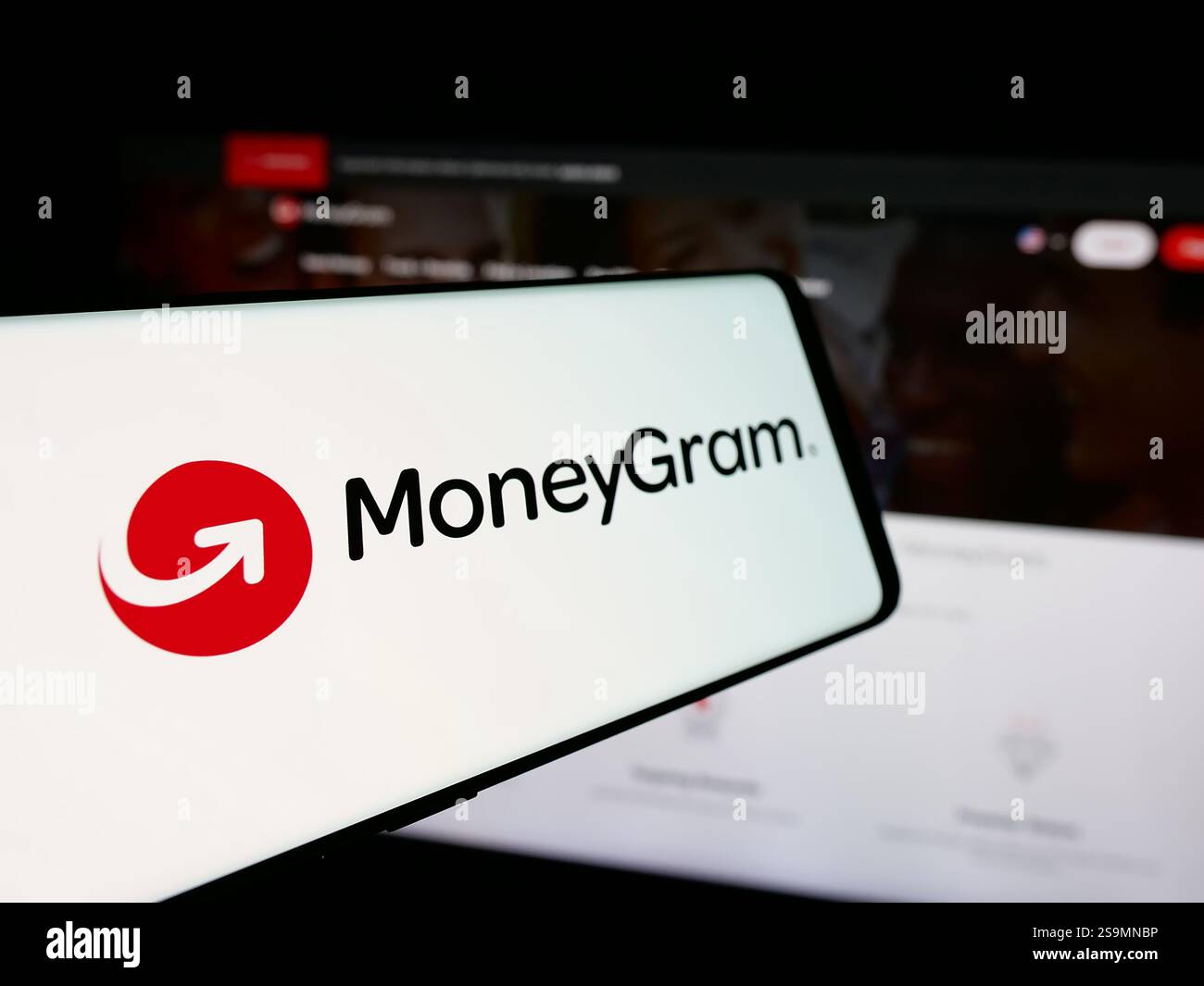 In this photo illustration, a smartphone with the logo of US company ...