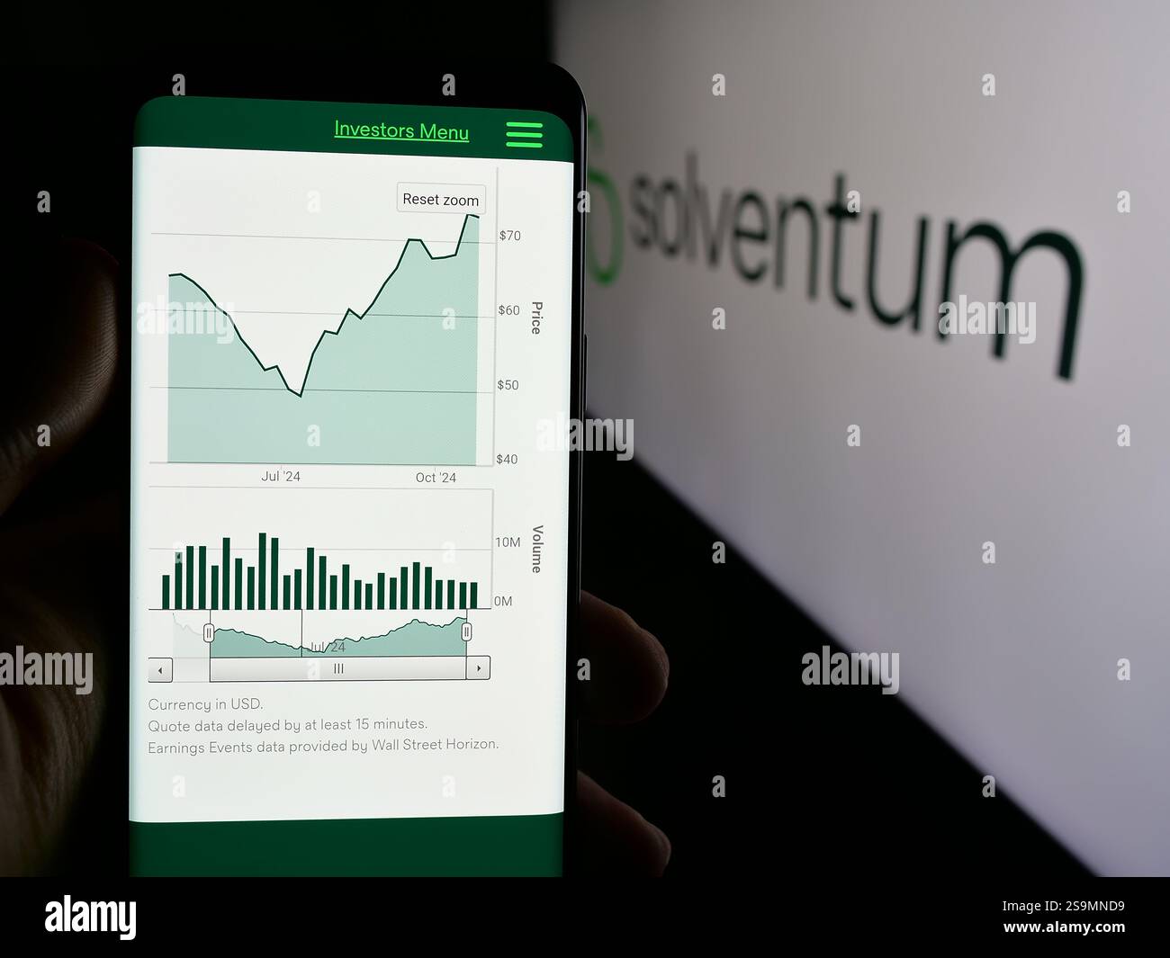 Germany. 25th Oct, 2024. In this photo illustration, a person is holding a cellphone with the ...