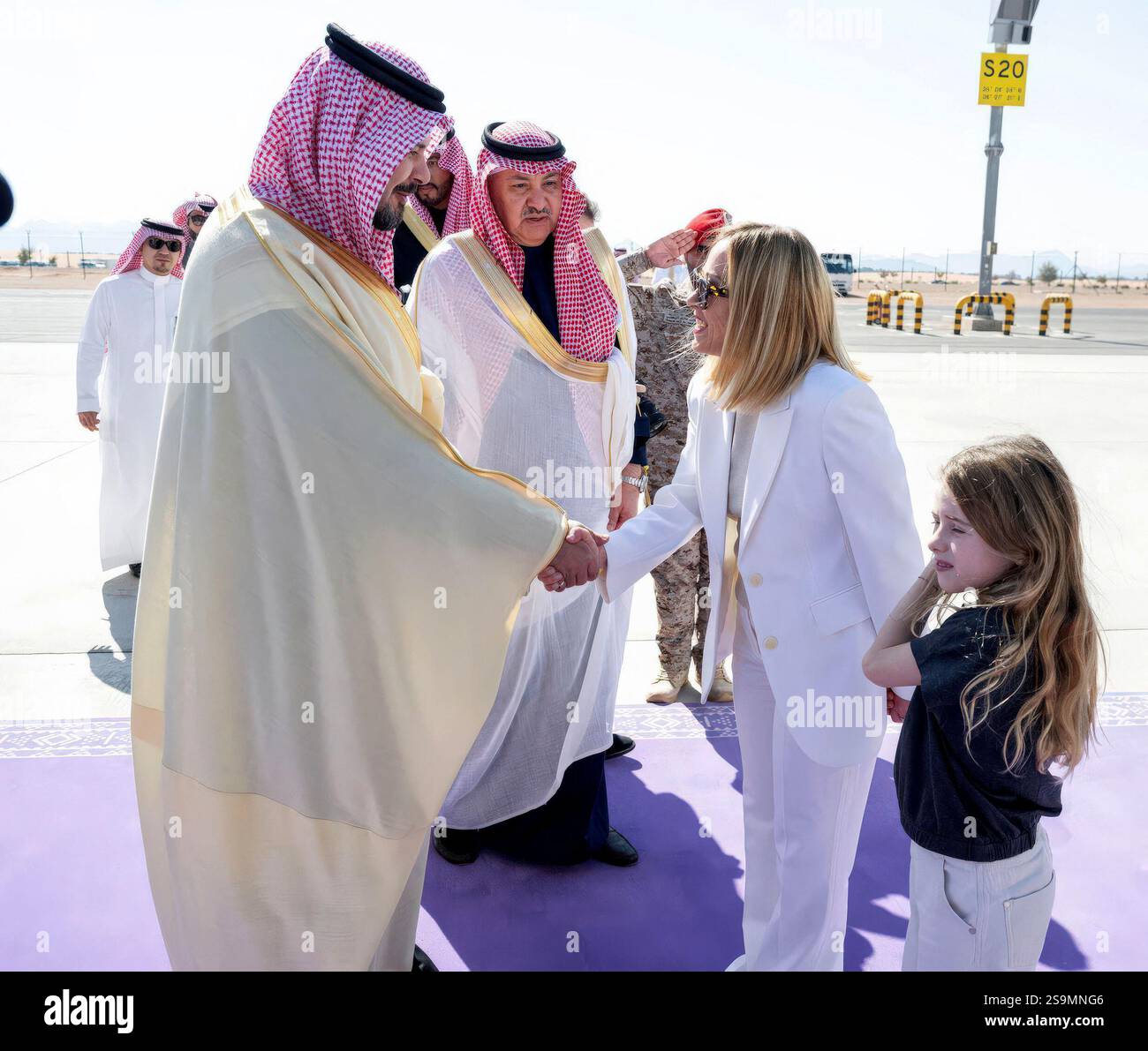 Al Ula, Saudi Arabia. 26th Jan, 2025. Italian Prime Minister Georgia ...