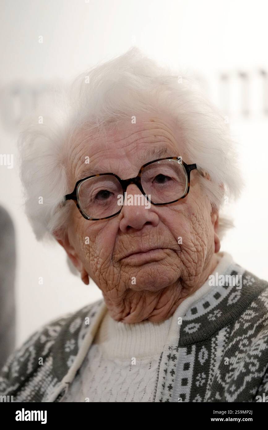 Esther Senot, a survivor of Auschwitz-Birkenau former Nazi German ...