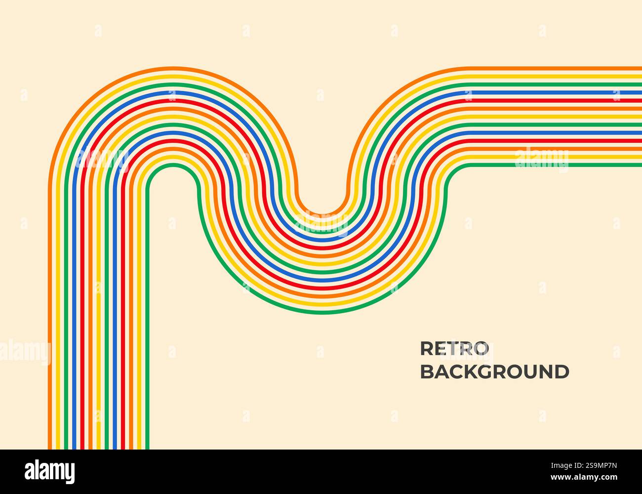 Retro wave lines Stock Vector Images - Alamy