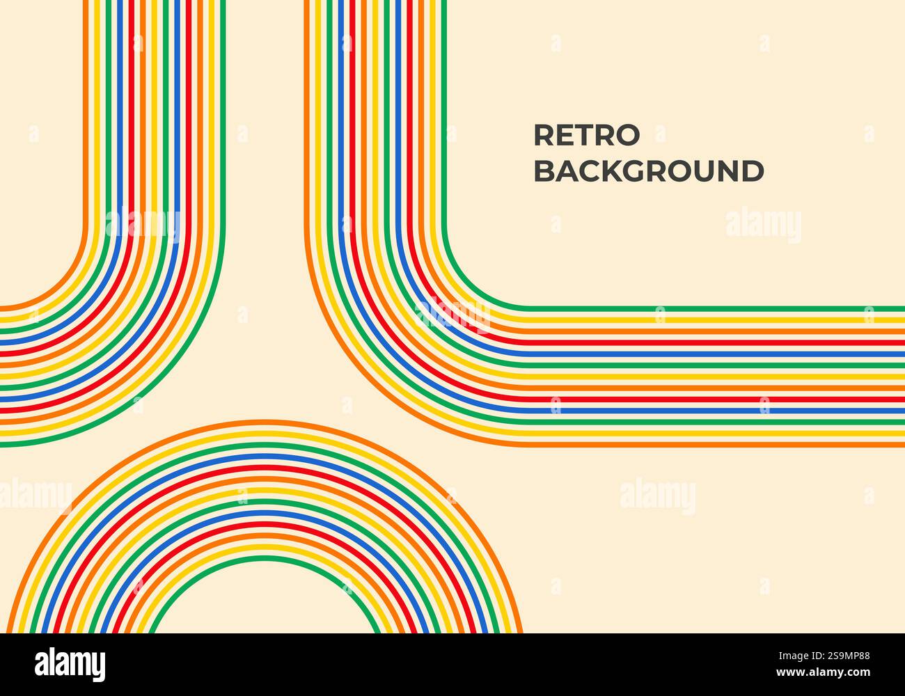 Retro wave lines Stock Vector Images - Alamy