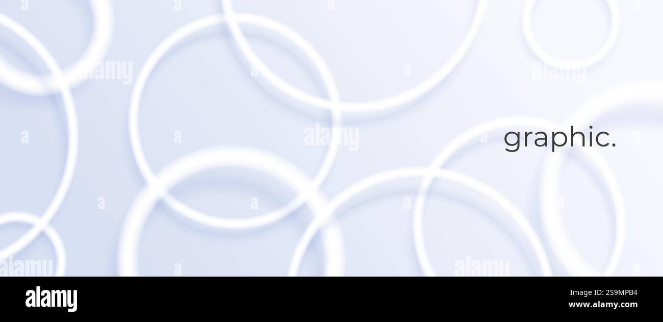 3d backdrop with white concentric rings Stock Vector Image & Art - Alamy