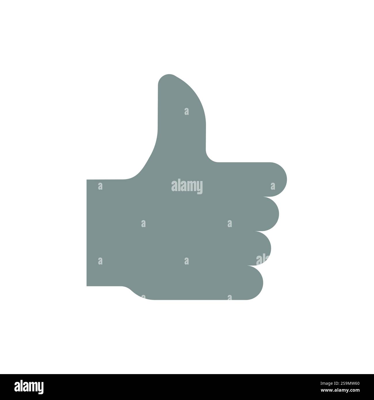 Thumb up or like symbol. Thumbs up social media vector icon Stock ...