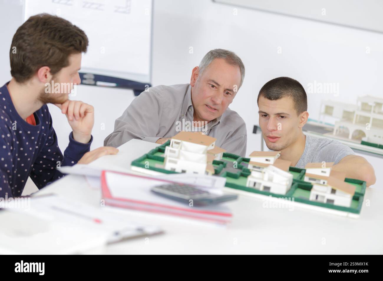 portrait of the architect students Stock Photo - Alamy