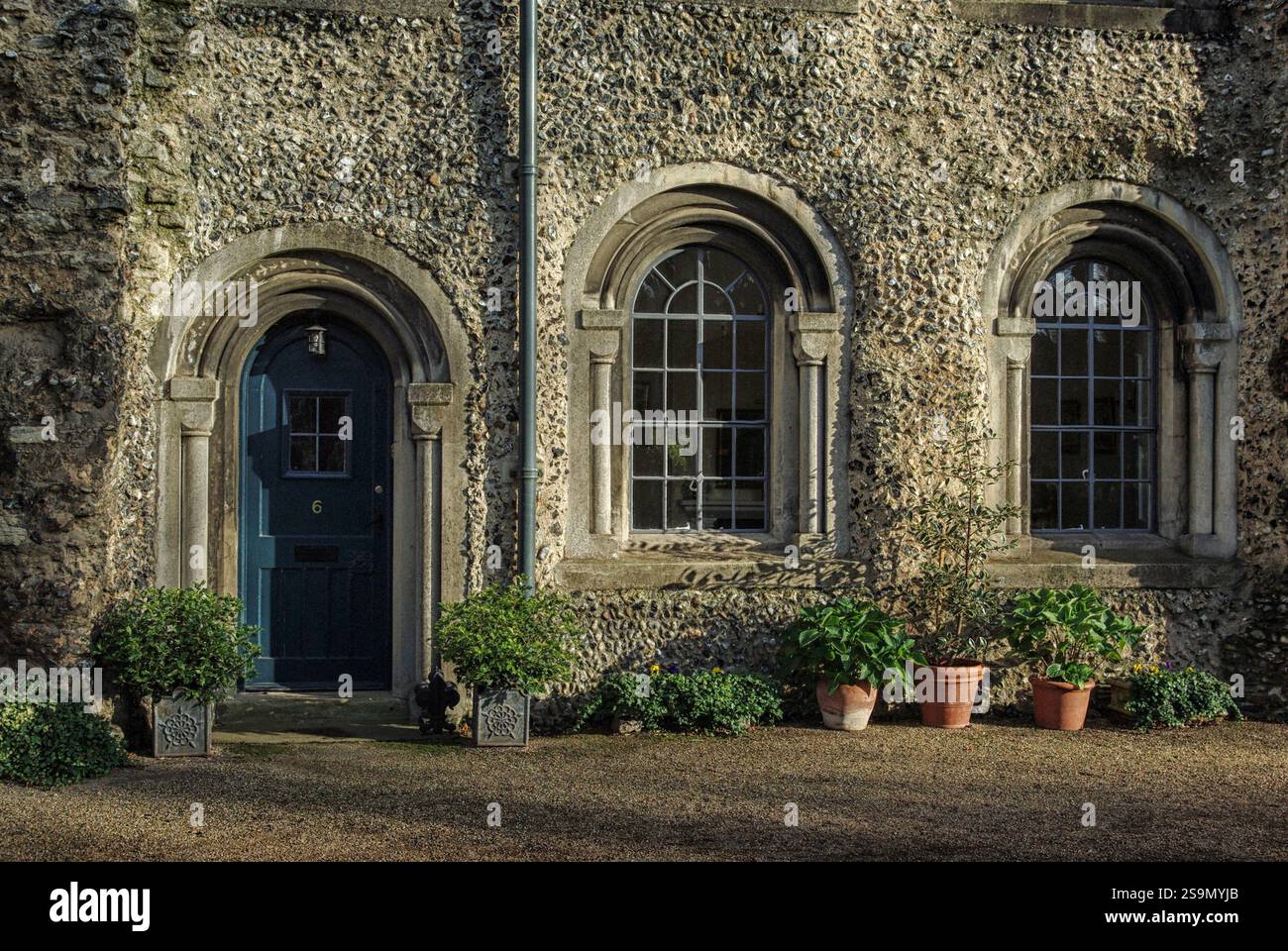 One of a small number of houses built into the ruins of the Abbey ...