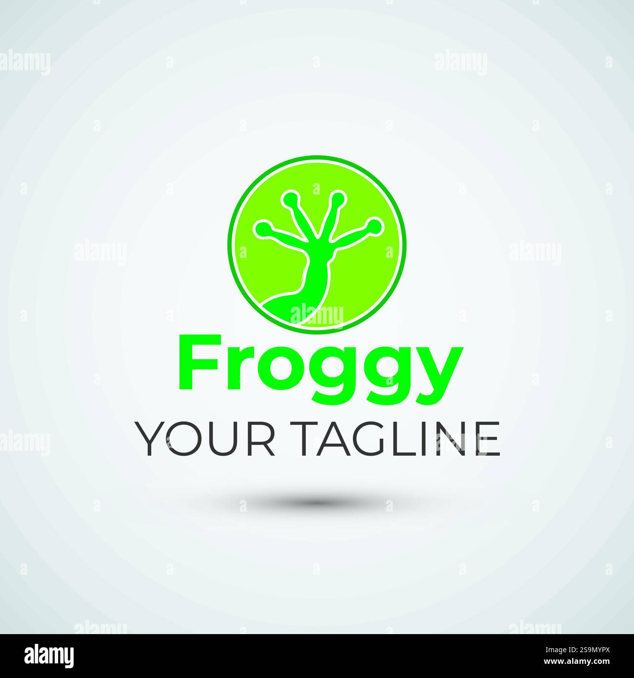 Creative frog logo hi-res stock photography and images - Alamy