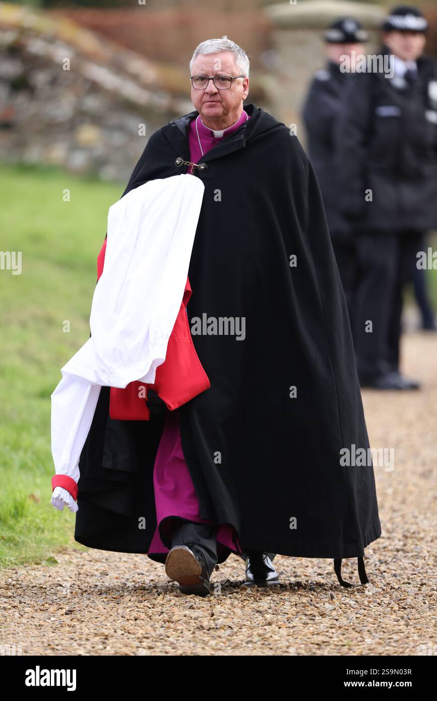 Flitcham, UK. 26th Jan, 2025. Stephen Lake, Bishop of Salisbury ...