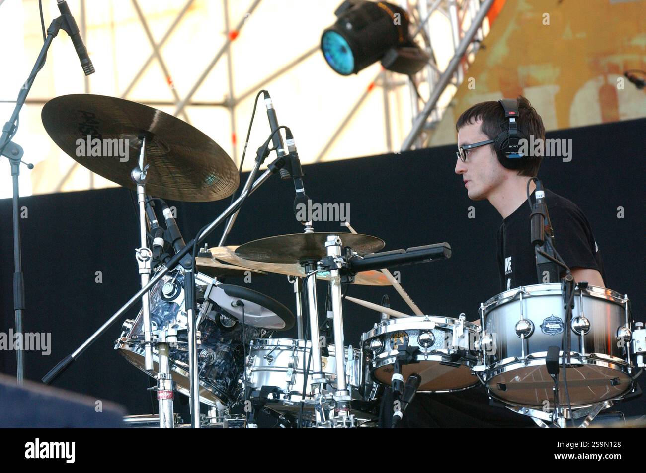 Imola Italy 15062002: Ninja, drummer of the Subsonica , Italian rock ...