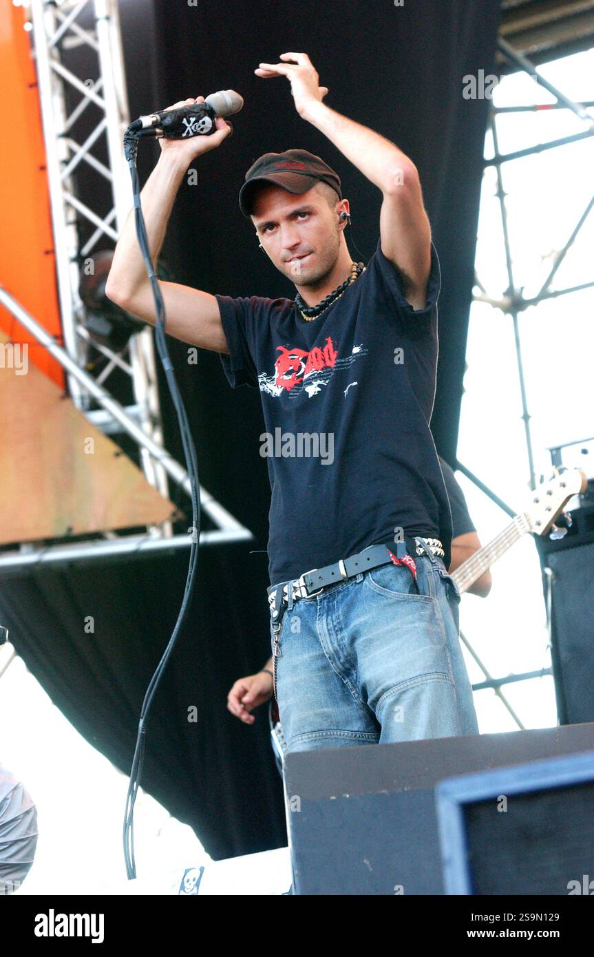 Imola Italy 15062002: Samuel,singer of the Subsonica , Italian rock ...