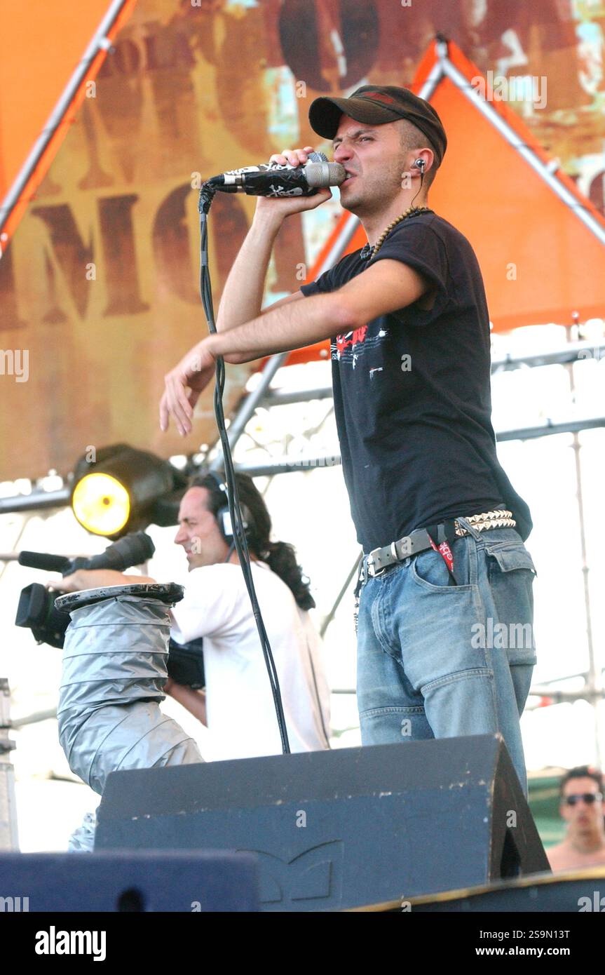 Imola Italy 15062002: Samuel,singer of the Subsonica , Italian rock ...