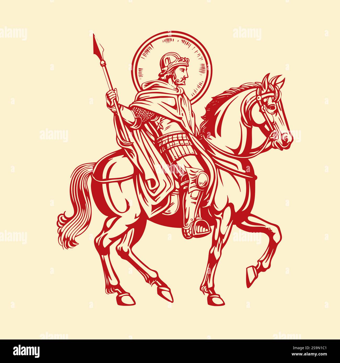 Saint george monument Stock Vector Images - Alamy