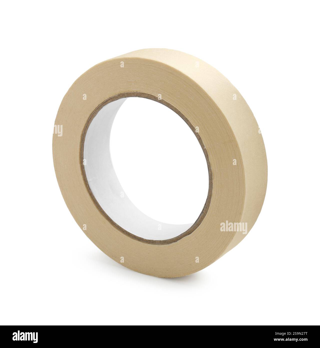 Roll of masking tape isolated on white Stock Photo - Alamy