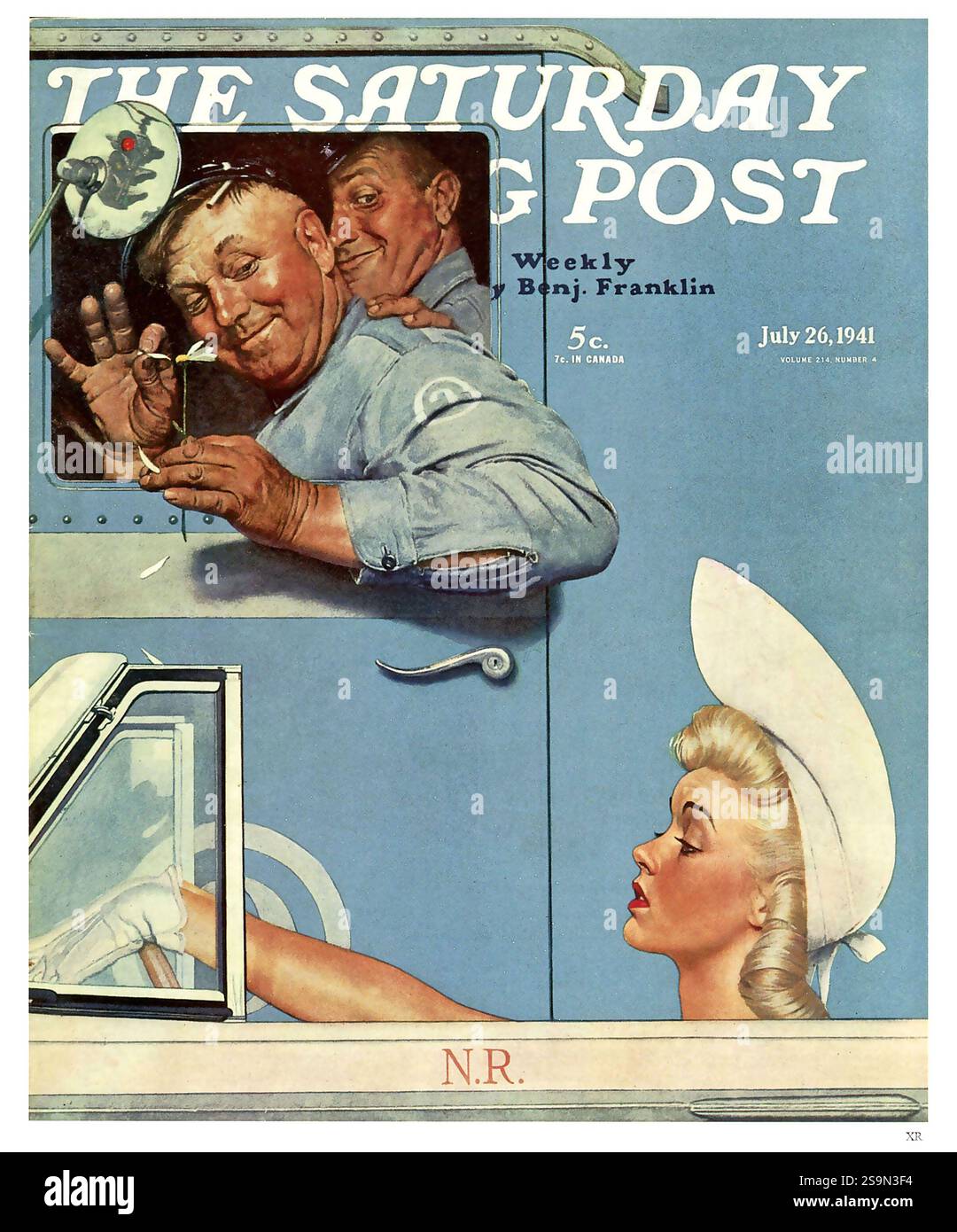 1941 July 26, Saturday Evening Post Cover featuring Norman Rockwell's ...