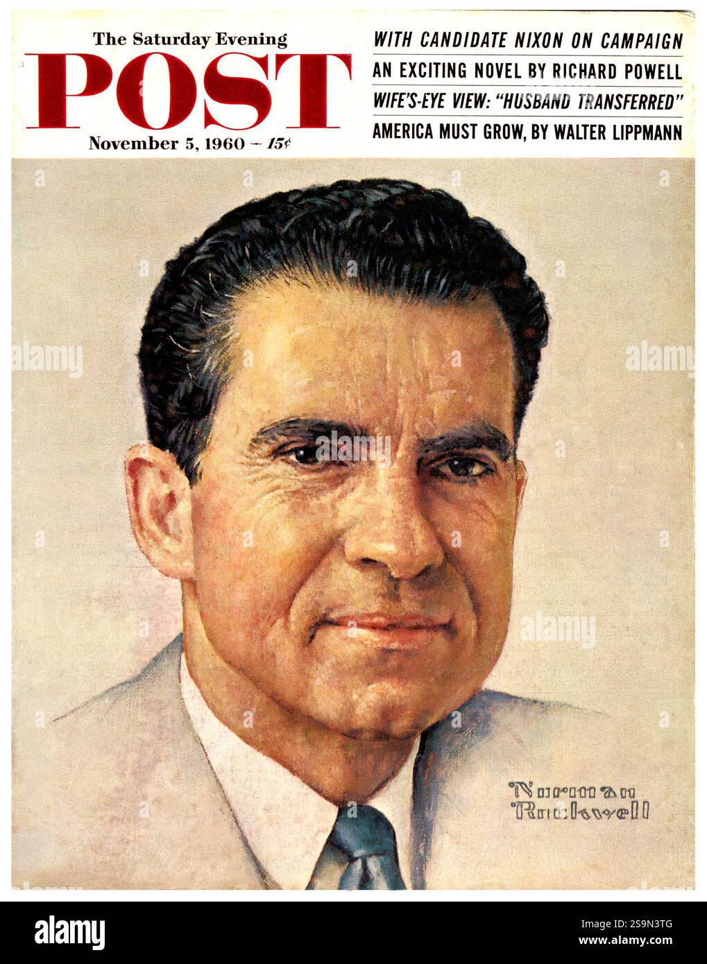 1960 November 5, Saturday Evening Post Cover featuring Norman Rockwell ...