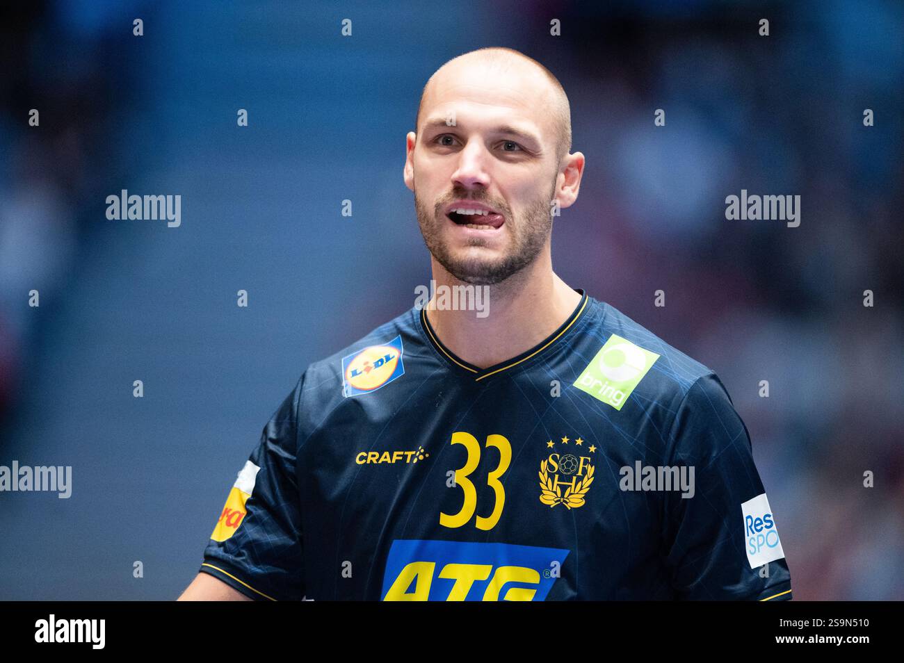 Oslo, Norway. 19th Jan, 2025. Lukas Sandell (33) of Sweden seen during ...