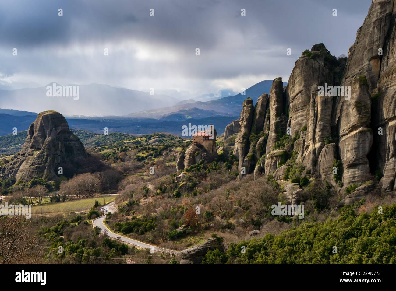 Meteora ancient Saint Nicholas Anapafsas holy monastery Unesco site ...