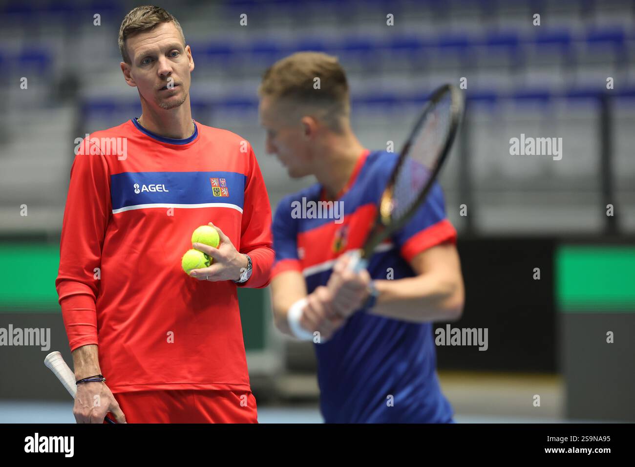 Ostrava, Czech Republic. 27th Jan, 2025. Czech tennis player Jiri ...