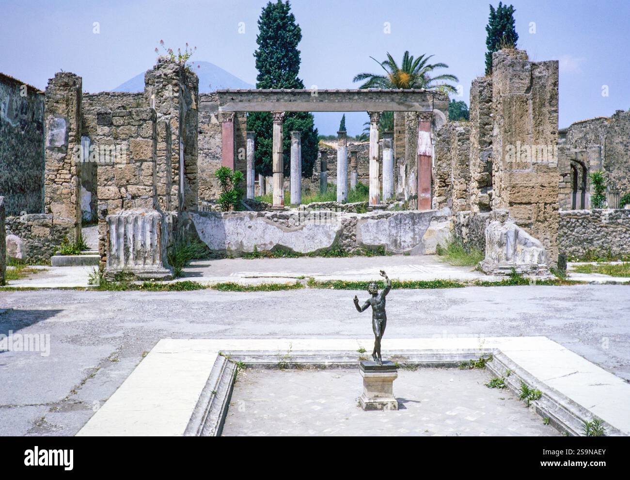 Roman ruins Archaeological Park of Pompeii, Naples, Italy, Europe 1967 ...