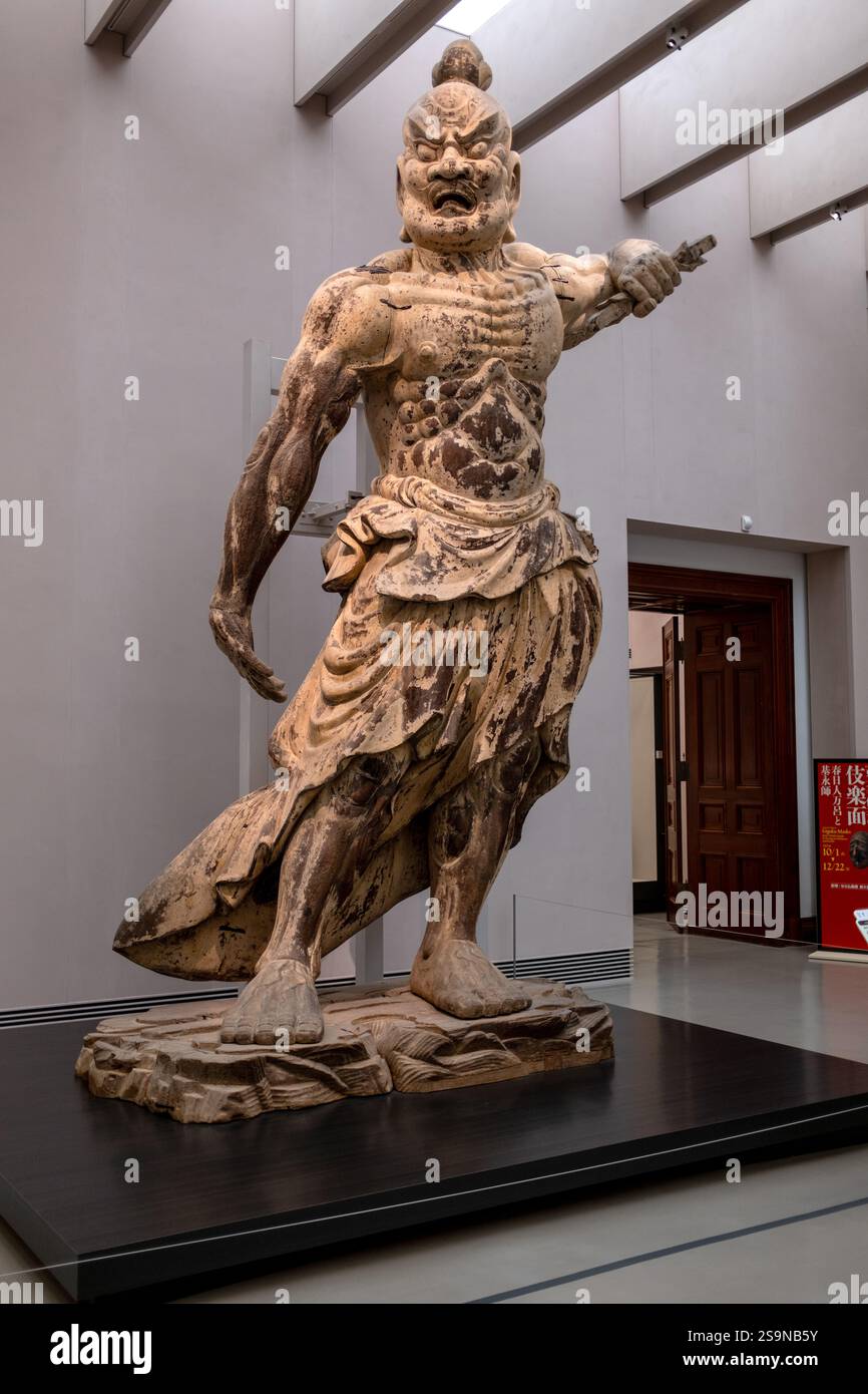 Standing Kongo Rikishi by Kojo in the Nara Art Museum in Nara japan ...