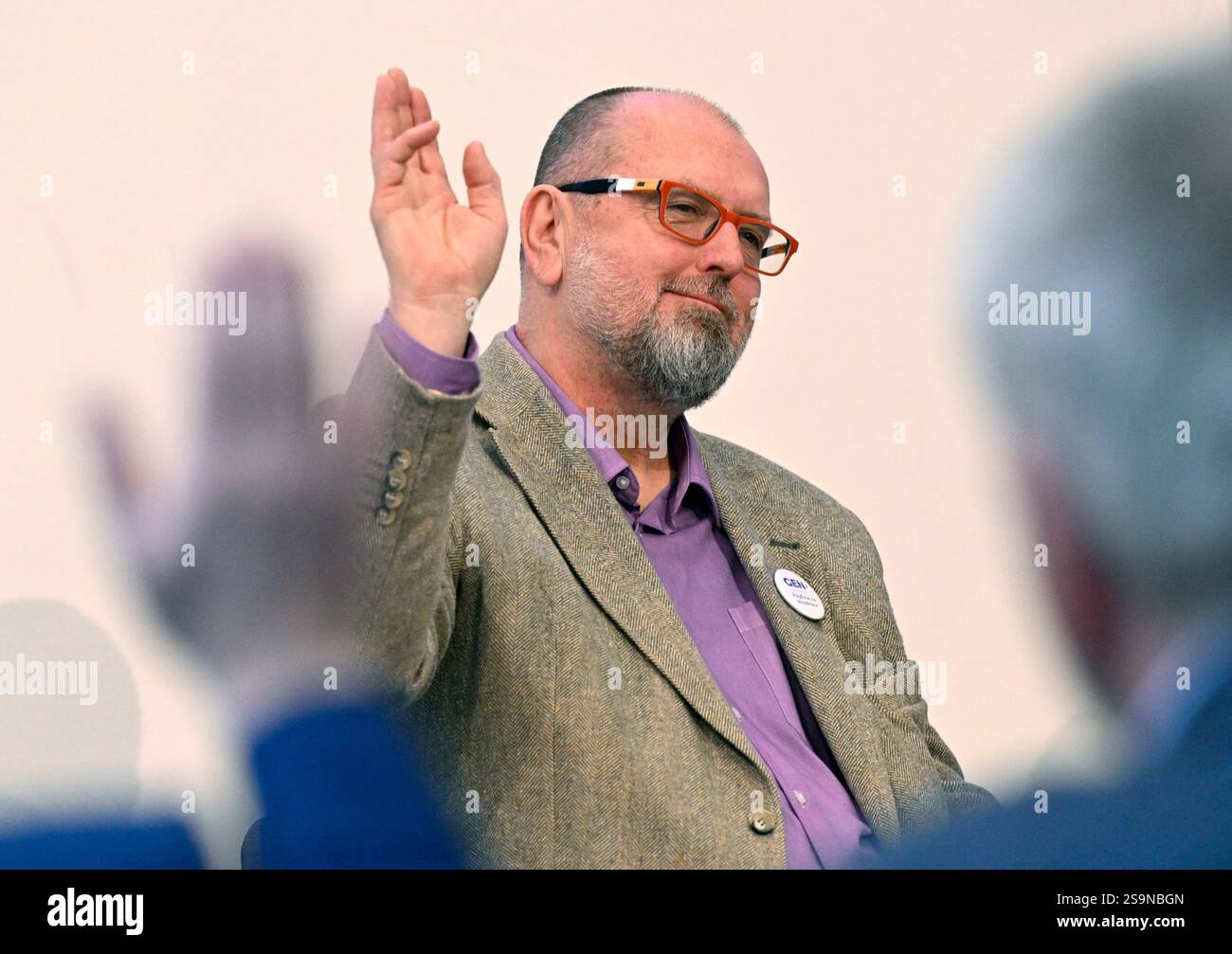 Prague, Czech Republic. 27th Jan, 2025. Party chairman Vojtech Ryvola ...