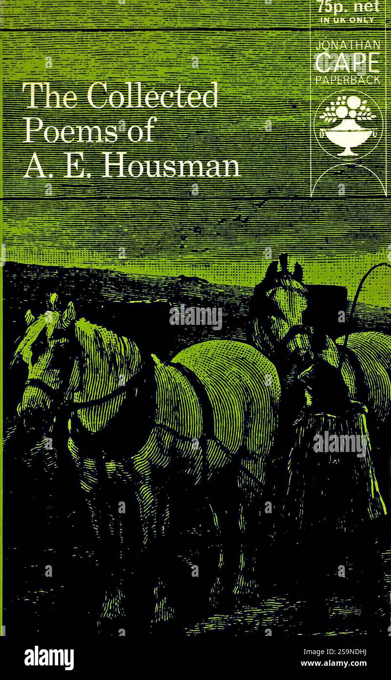 Book cover. " The Collected Poems of A.E.Housman Stock Photo - Alamy