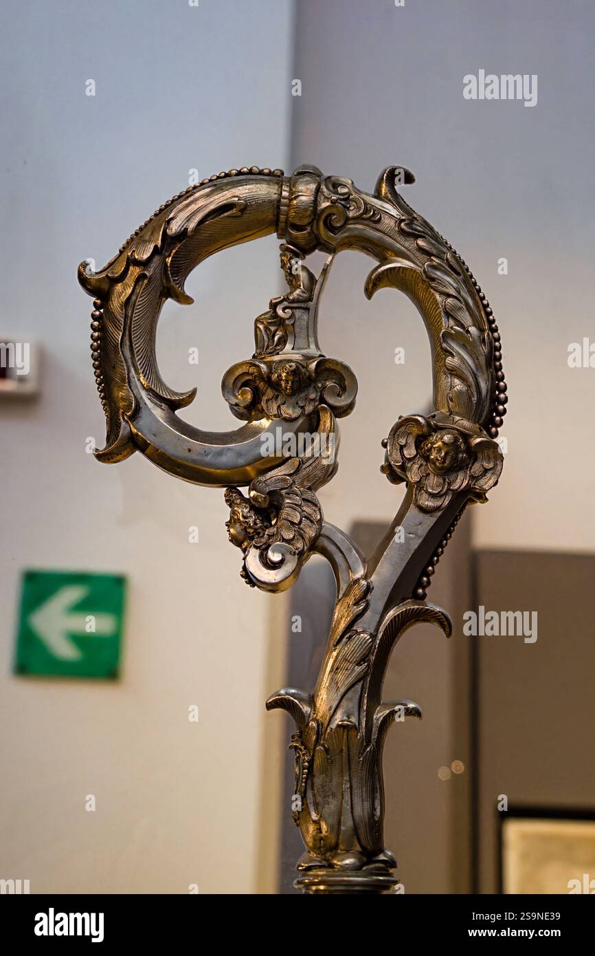 A 17th Century pastoral staff from the Cathedral Treasury in the ...