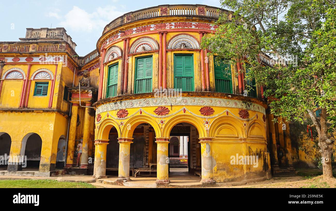 Intricate terracotta carving depicting Arjuna aiming at the fish eye ...