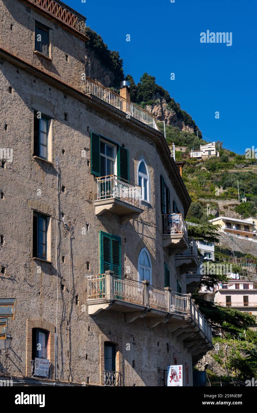 Building with typical traditional architecture in the commune of ...