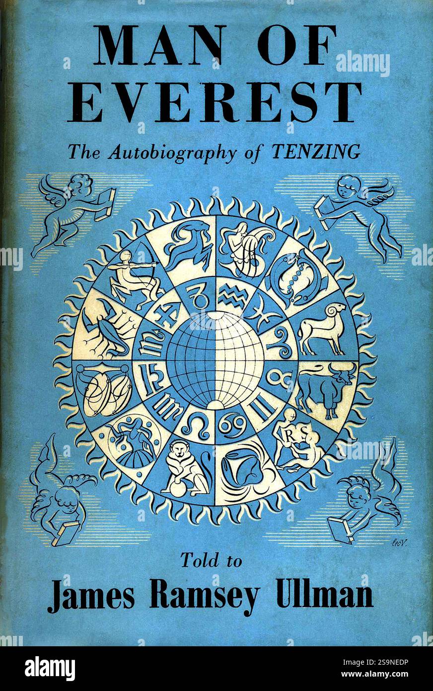 Book cover. "Man of Everest The Autobiography of Tenzing" told by James ...